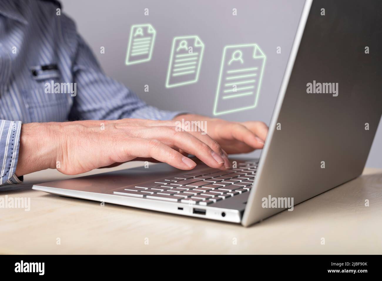 Cv curriculum vitae job interview hi-res stock photography and images ...