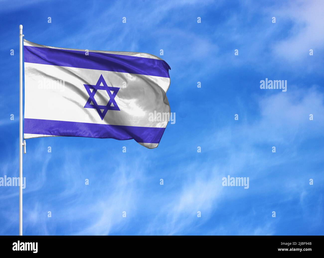 Map of israel on background with flag hi-res stock photography and ...