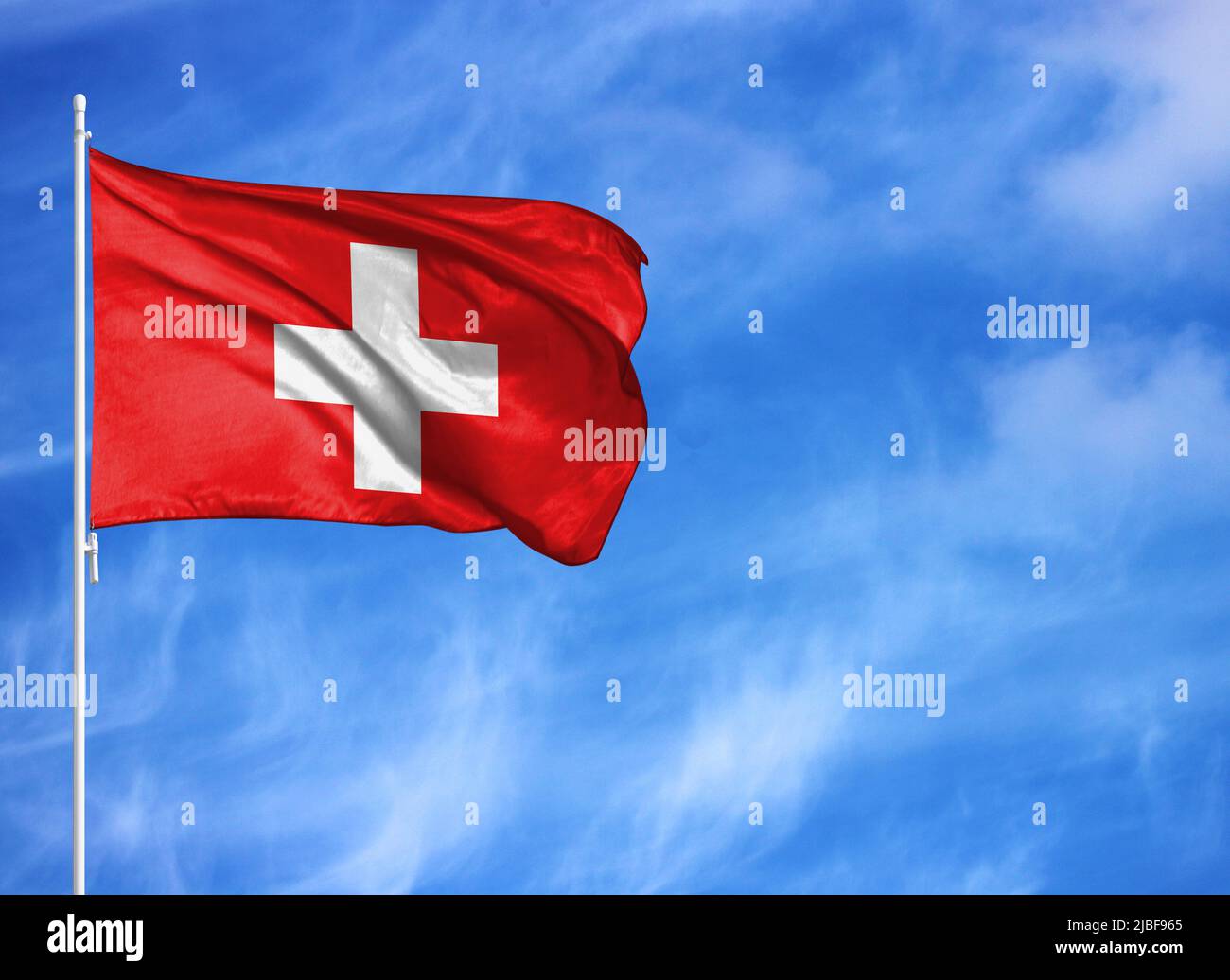 Map marker switzerland flag hi-res stock photography and images - Alamy