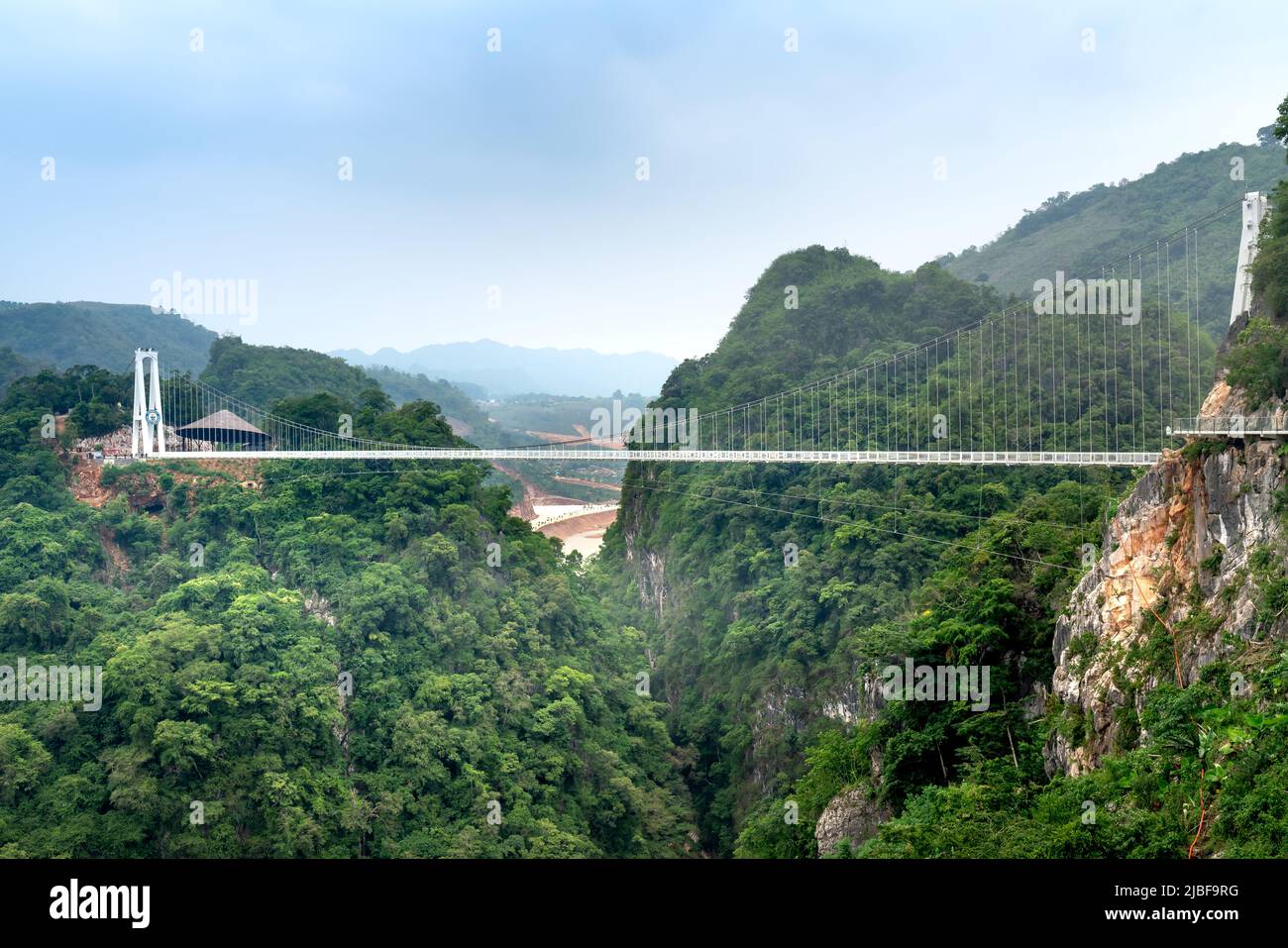 Bach Long Glass Bridge in Moc Chau District, Son La Province, Vietnam ...