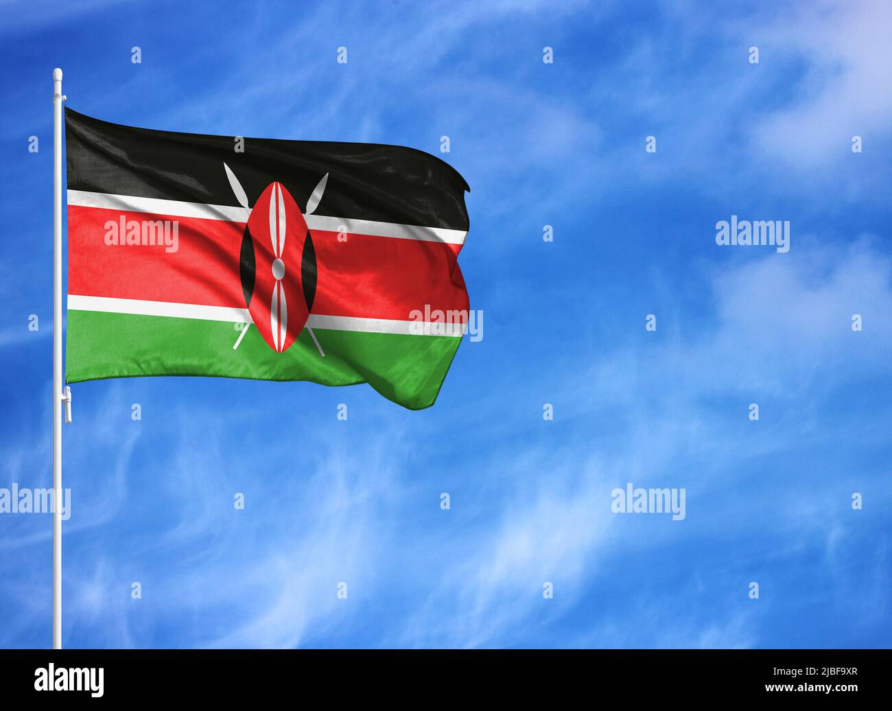 Kenya map flag on hi-res stock photography and images - Alamy