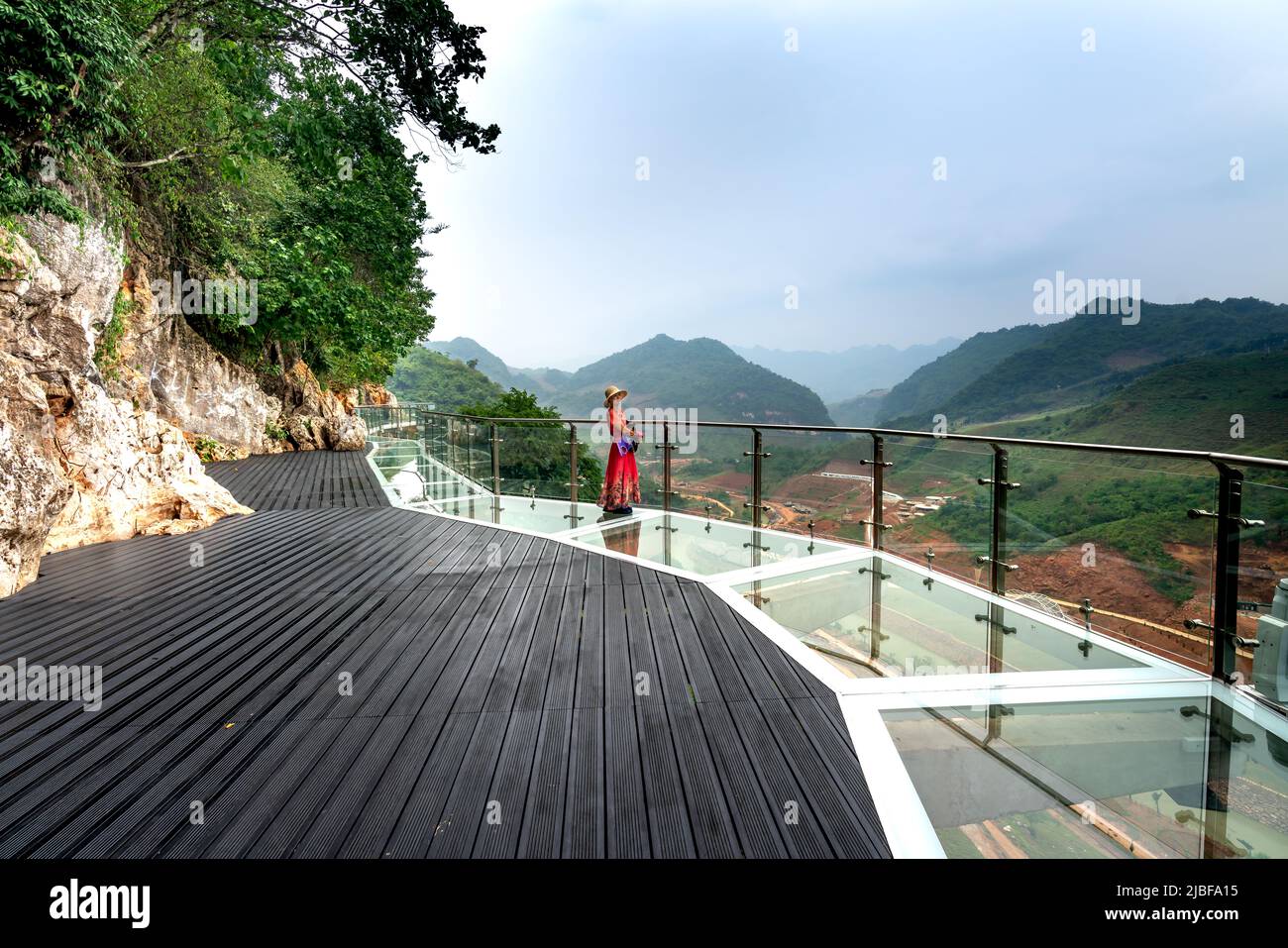 Bach Long Glass Bridge in Moc Chau District, Son La Province, Vietnam ...