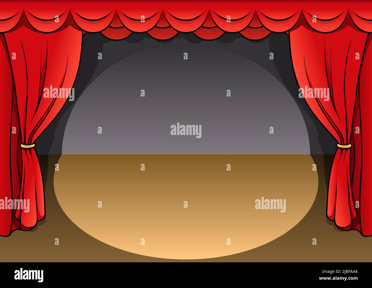 Stage curtains hand Stock Vector Images - Alamy