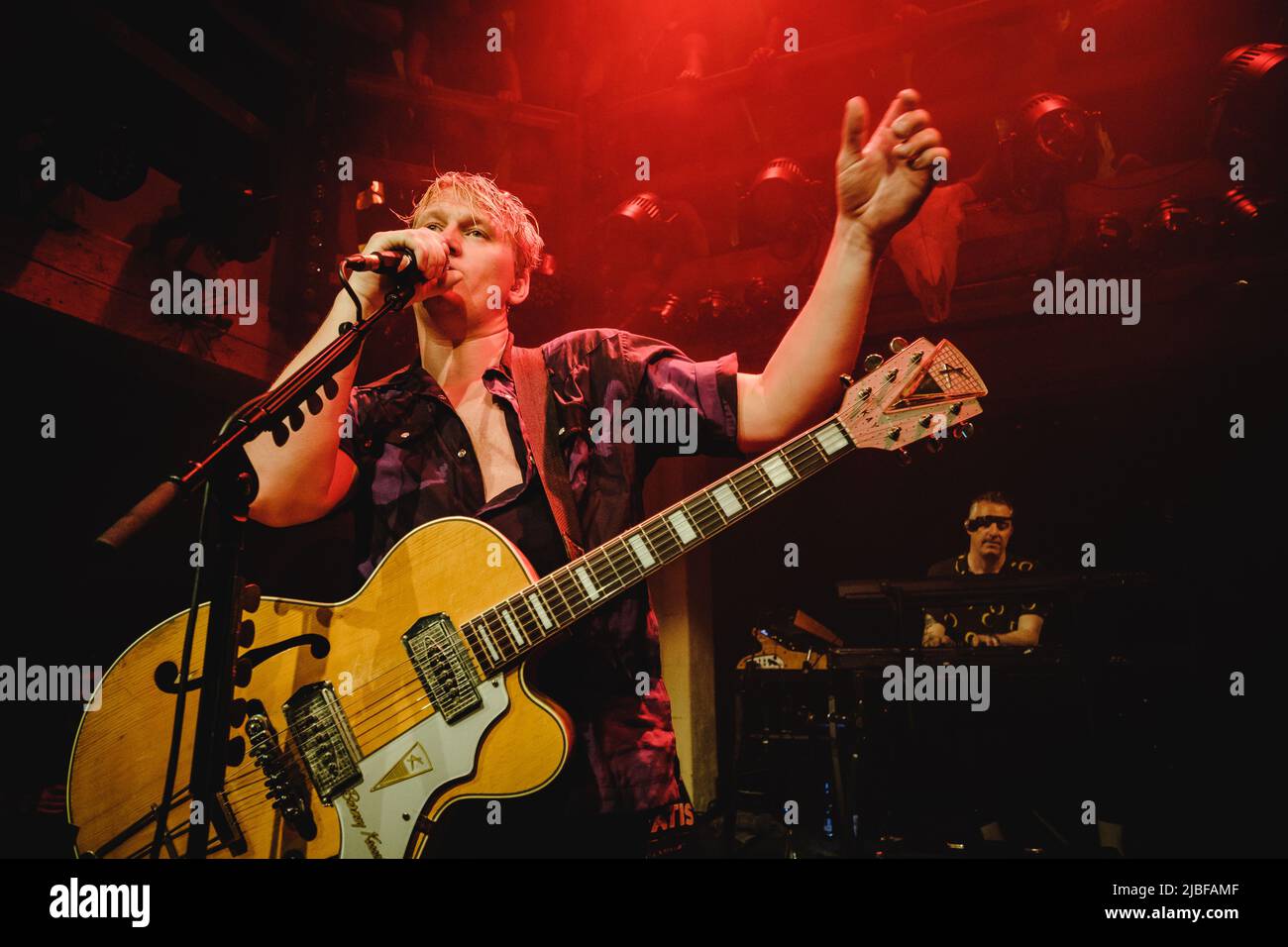 Rubigen, Switzerland. 04th, June 2022. The Swedish rock band Johnossi ...