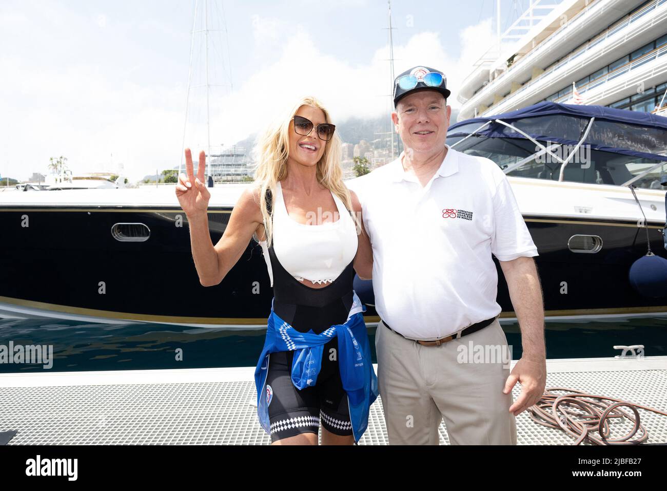 NO TABLOIDS - NO WEB - Prince Albert II of Monaco and Victoria ...