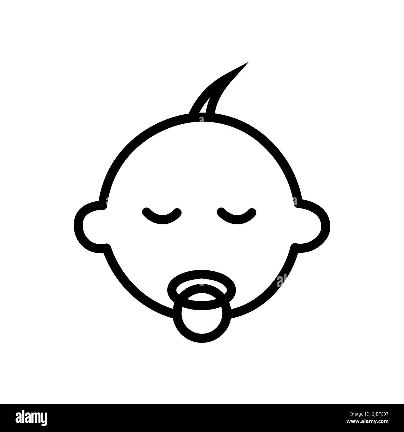 Baby icon. Newborn symbol. Baby symbol vector sign isolated on white background Stock Vector ...