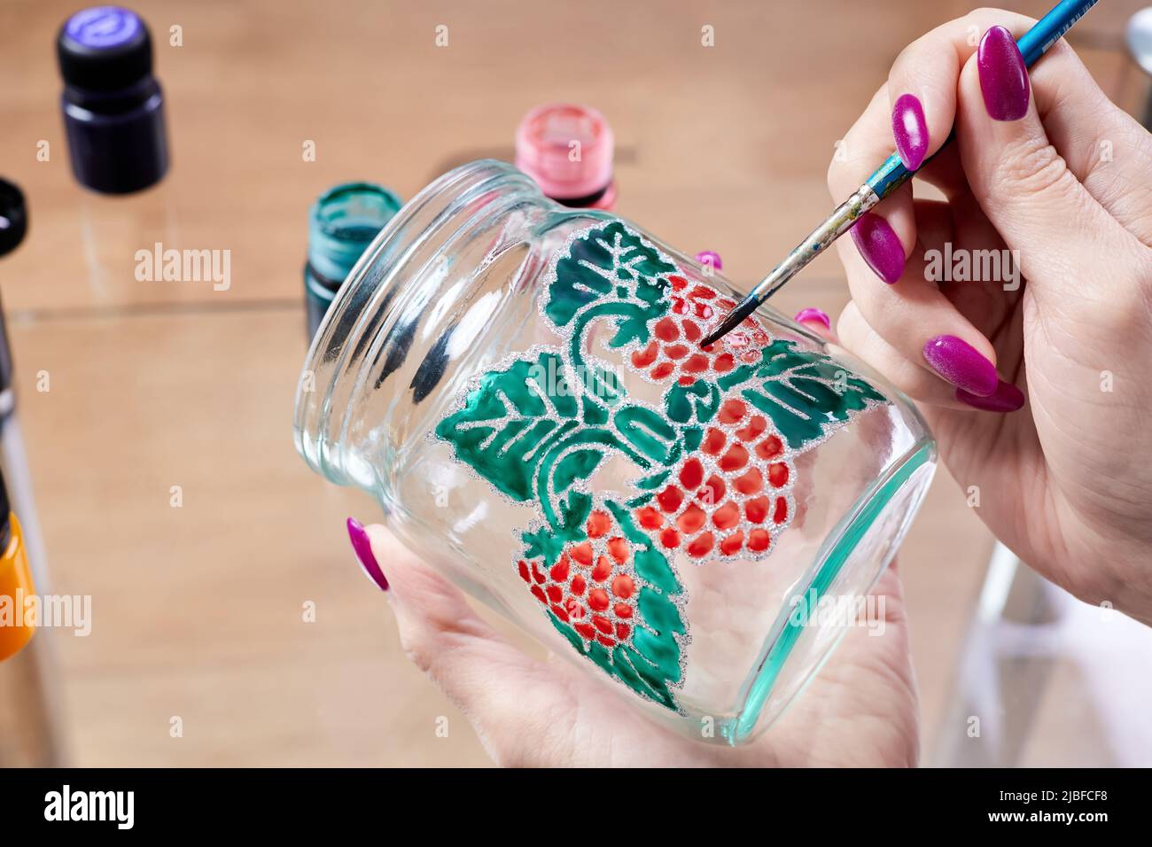 Glass Painting Designs Of Girl