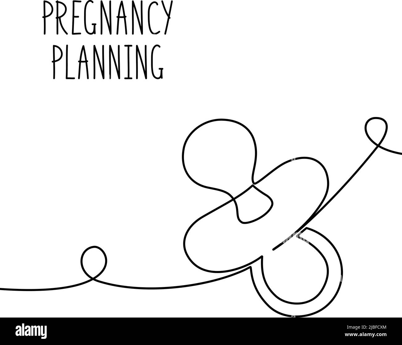 One continuous line baby Cut Out Stock Images & Pictures - Alamy