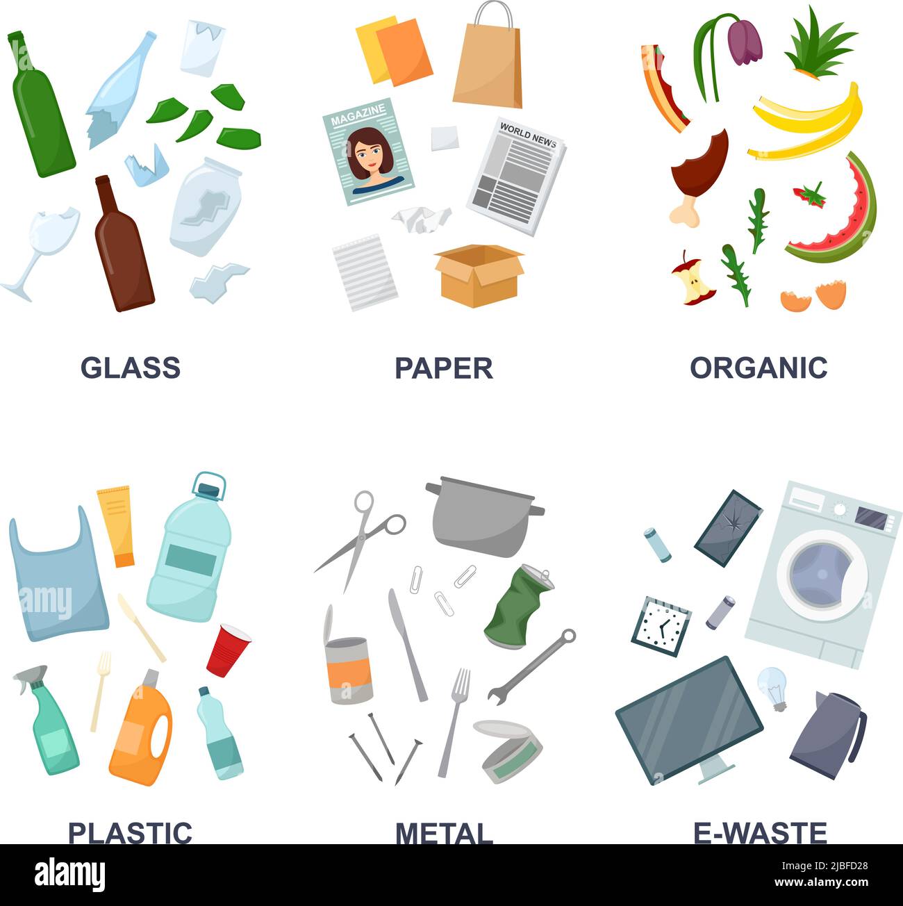 Paper glass organic plastic Cut Out Stock Images & Pictures - Alamy