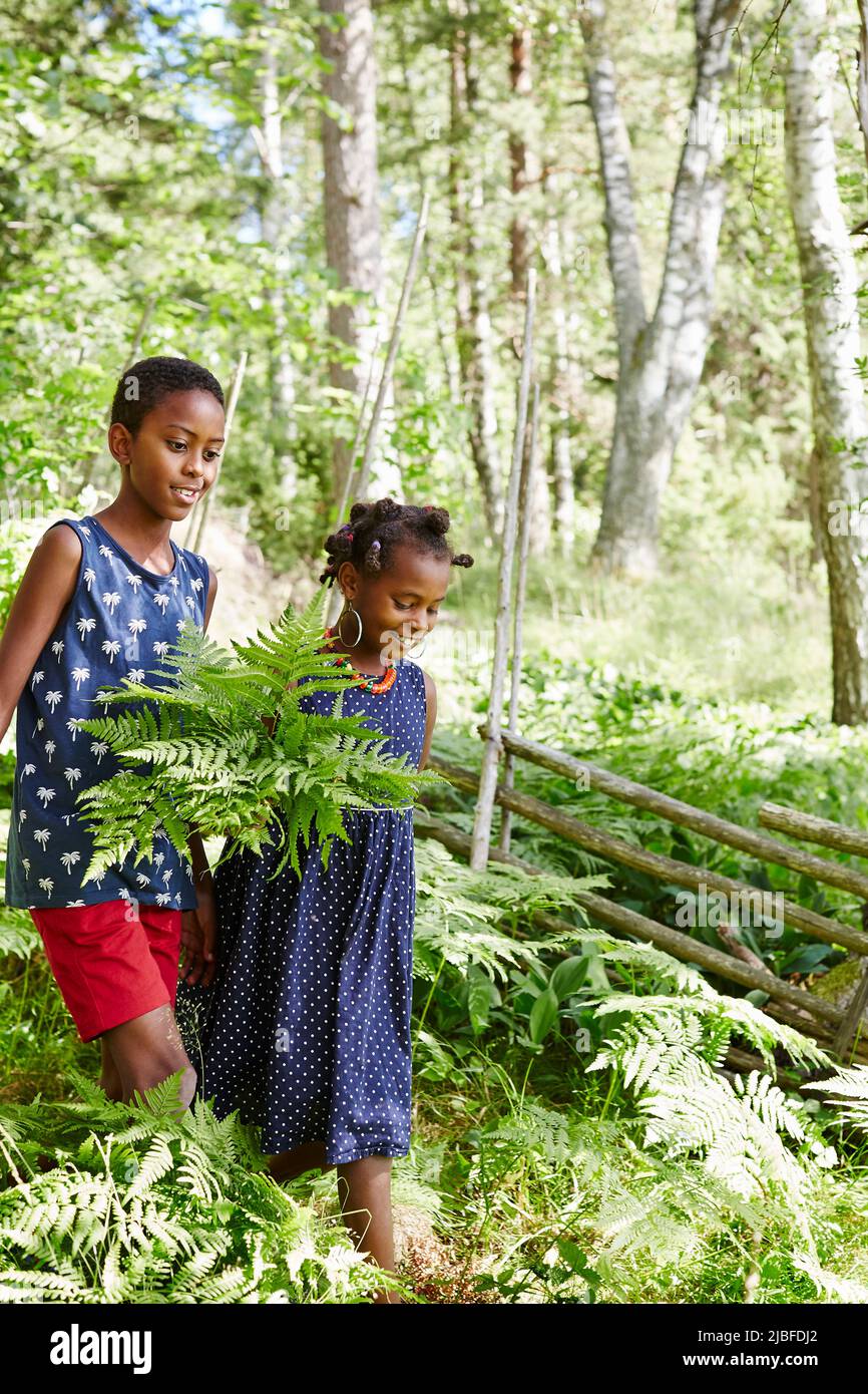 Child forest african hi-res stock photography and images - Alamy