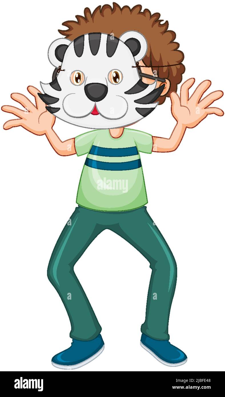 Cat mask kid party Stock Vector Images - Alamy