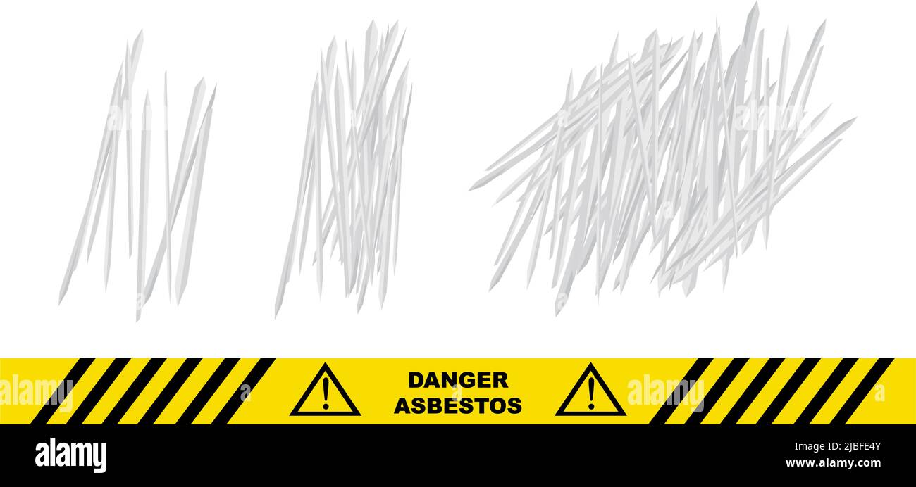 A close up asbestos on white background illustration Stock Vector Image ...