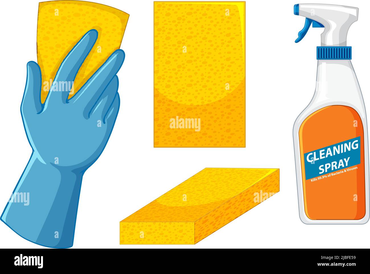 Set of cleaning equipment illustration Stock Vector Image & Art - Alamy