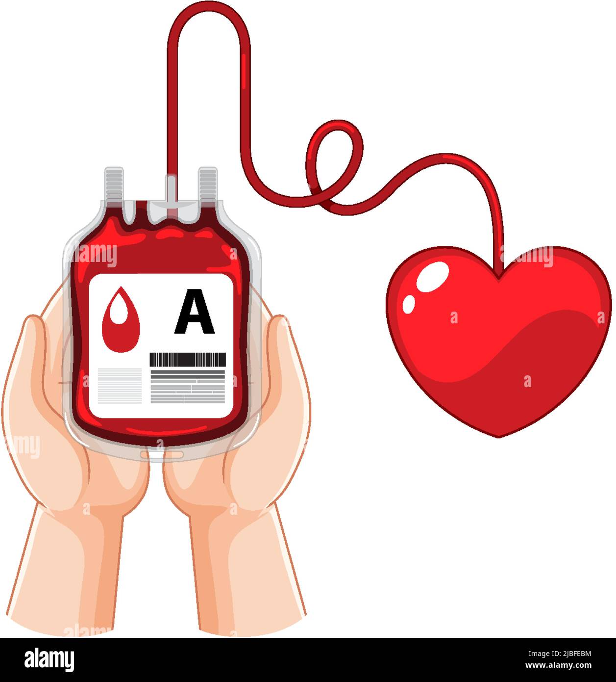 Human blood donate on white background illustration Stock Vector Image ...