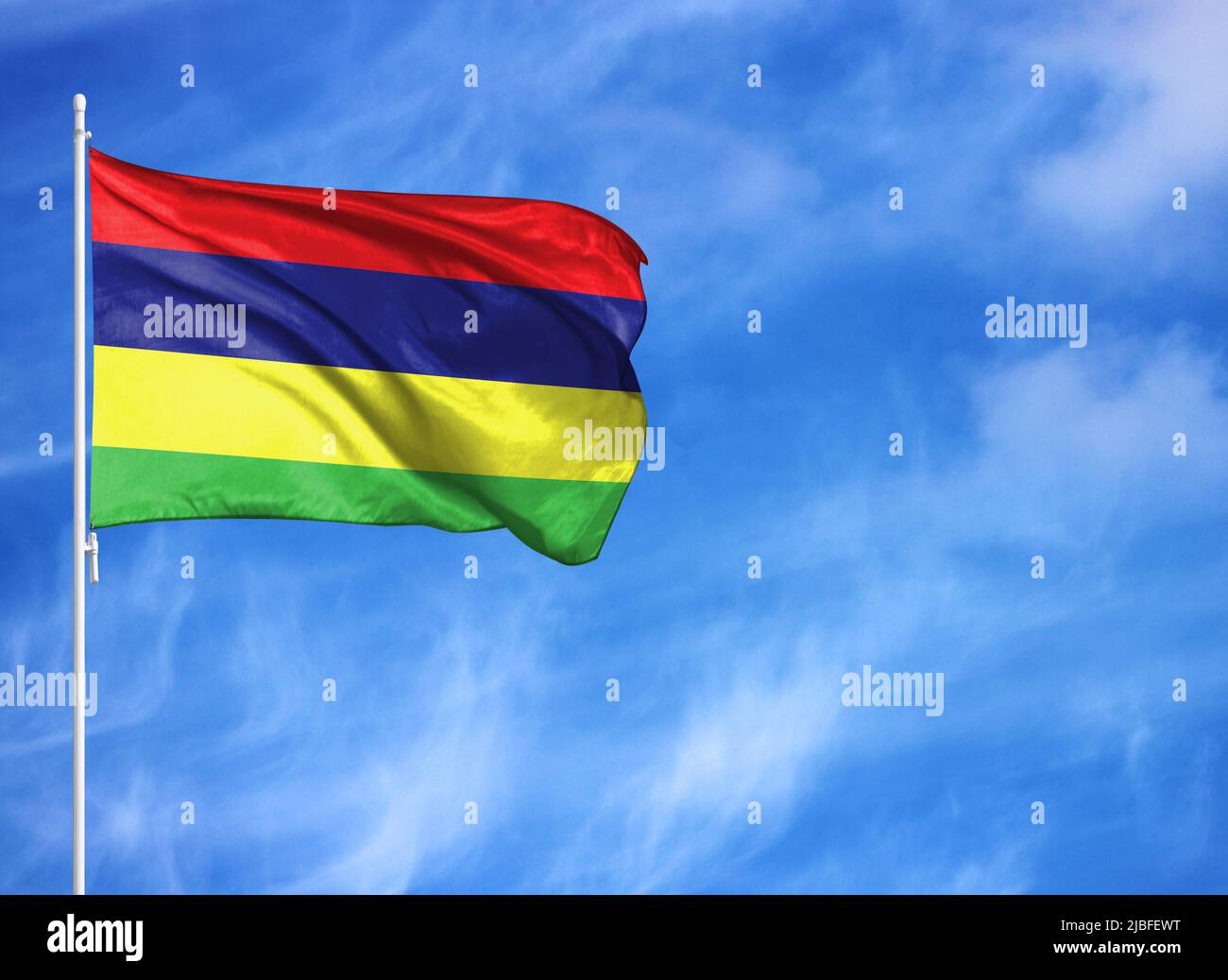 Flag mauritius location icon hi-res stock photography and images - Alamy