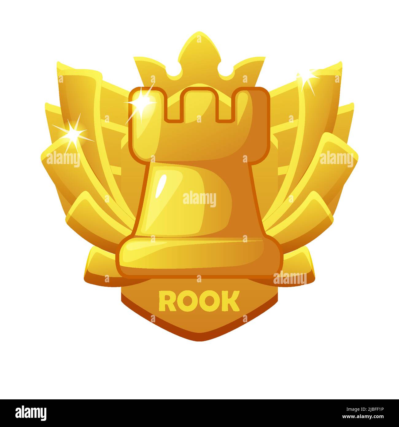 Rook icon. Chess award symbol for chess strategy board game Stock ...
