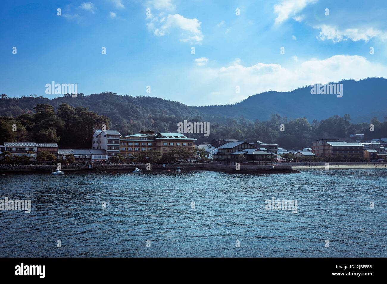 Panoramic View of the Itsukushima Island Stock Photo - Alamy