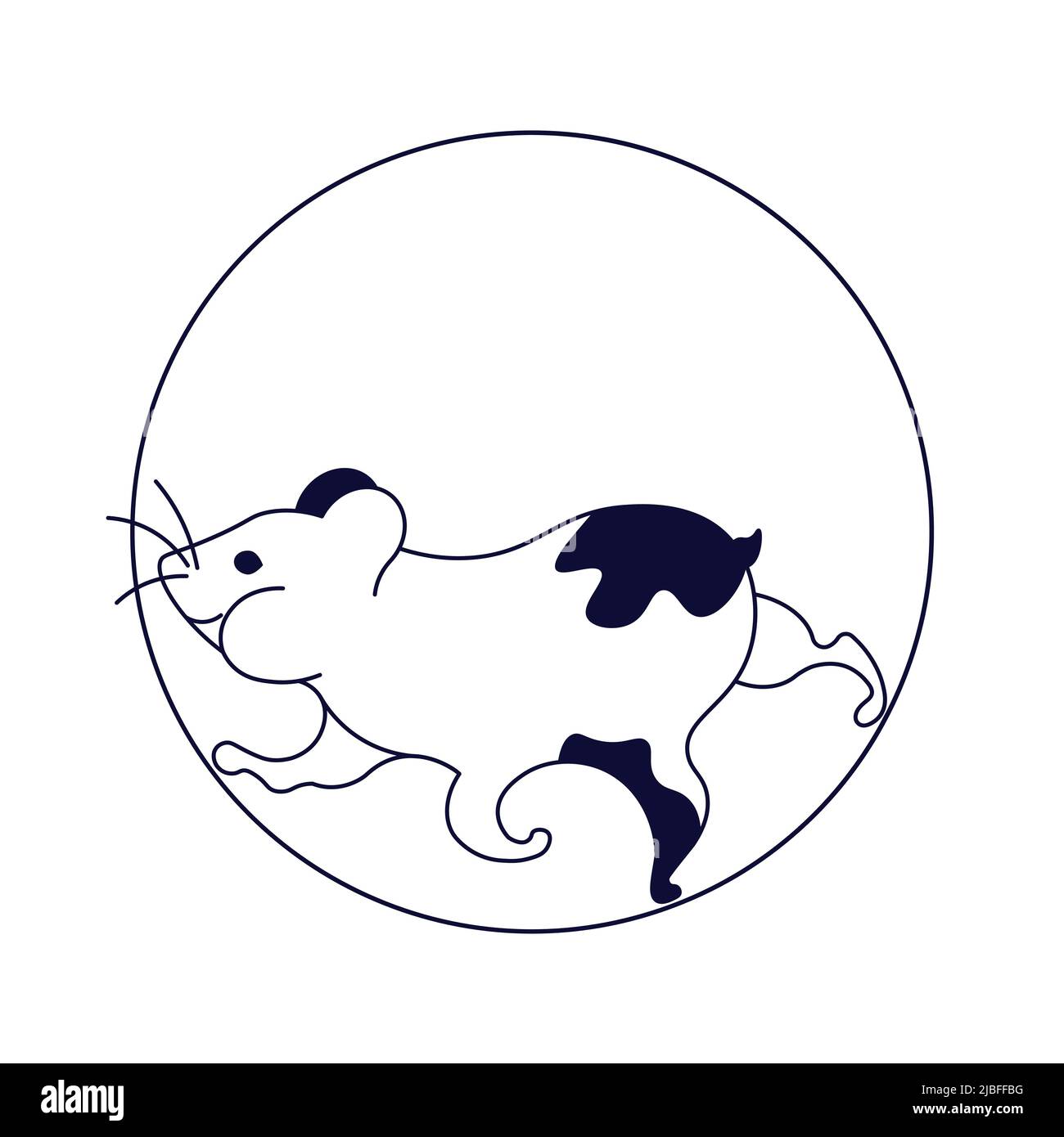 Cute Mouse On A Wheel