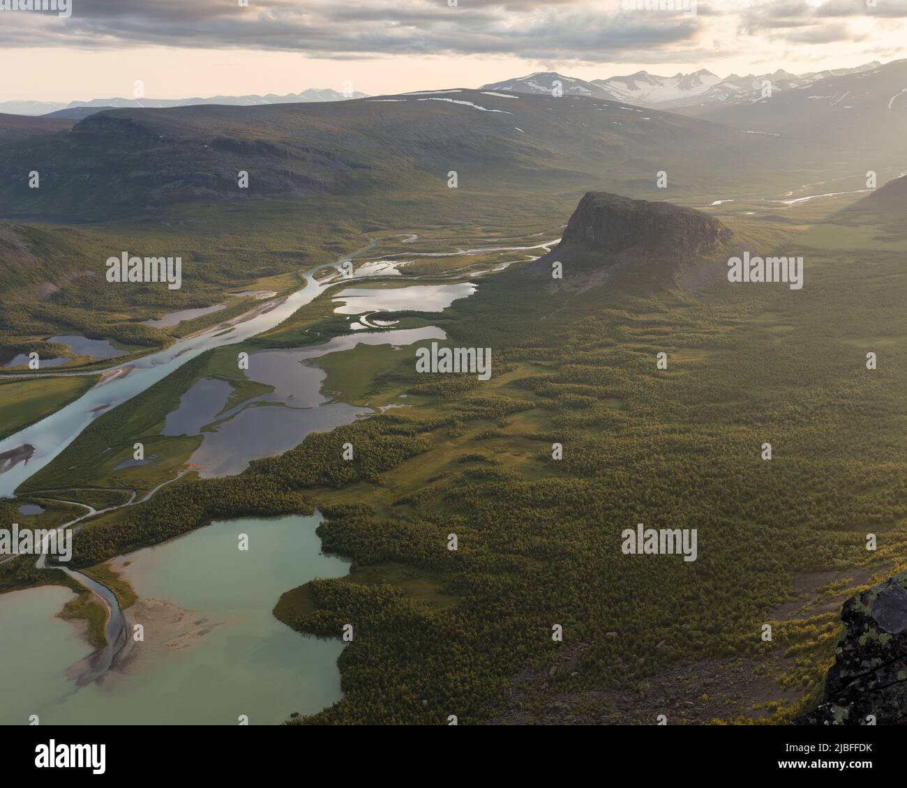 Aerial view of the rapa valley hi-res stock photography and images - Alamy