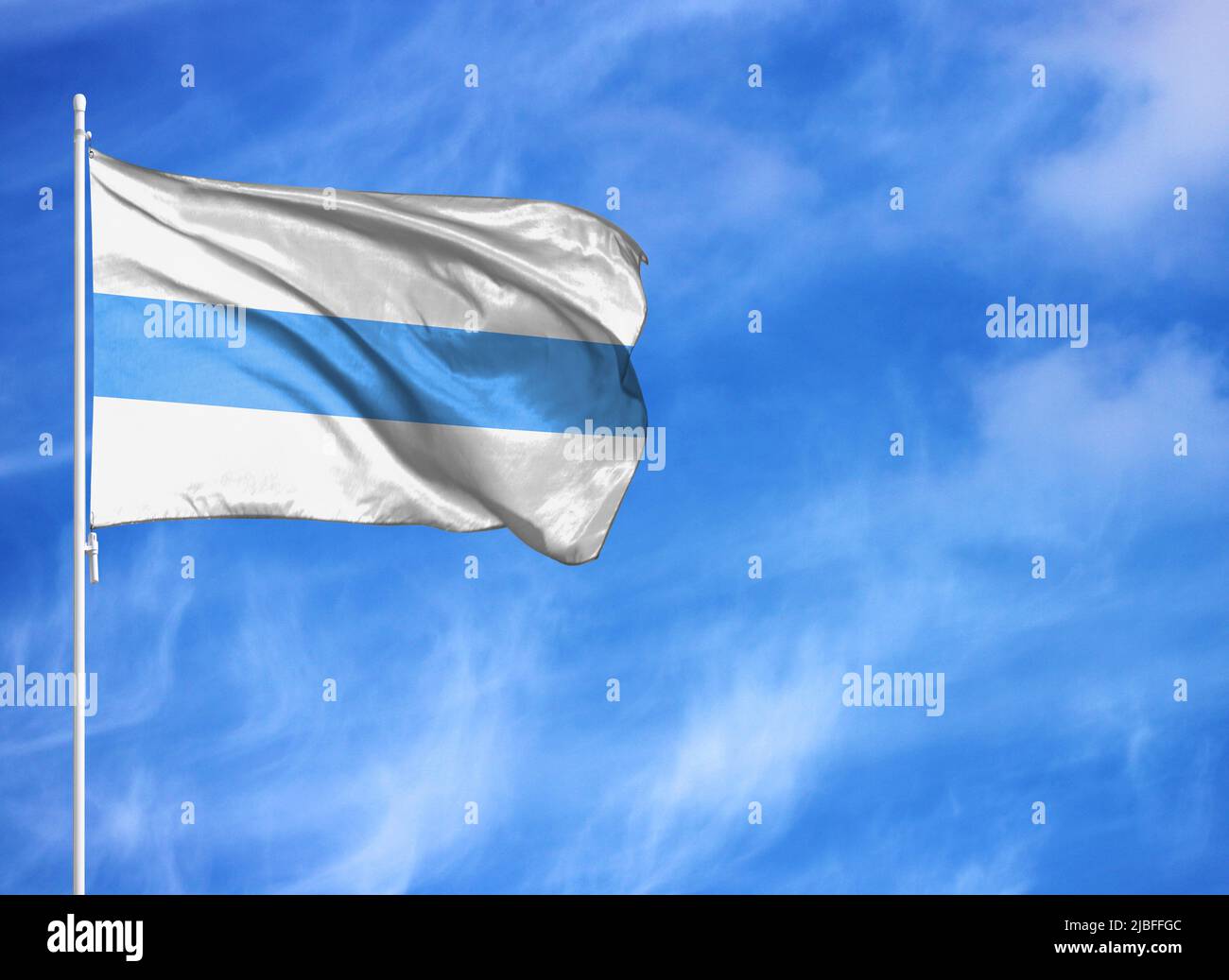 National flag of Altai Republic on a flagpole Stock Photo - Alamy