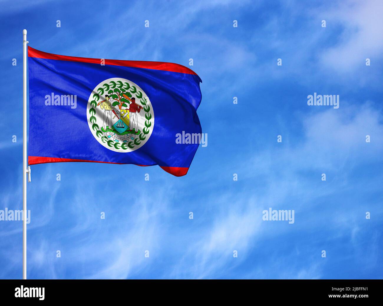 Belize flag and map hi-res stock photography and images - Alamy