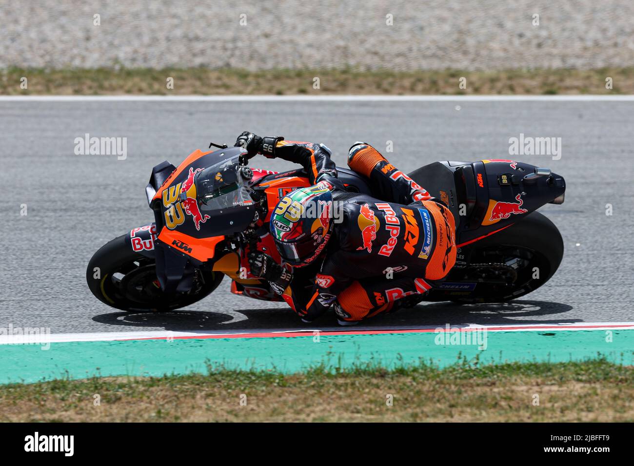 Brad Binder from South Africa of Red Bull KTM Factory Racing team with ...