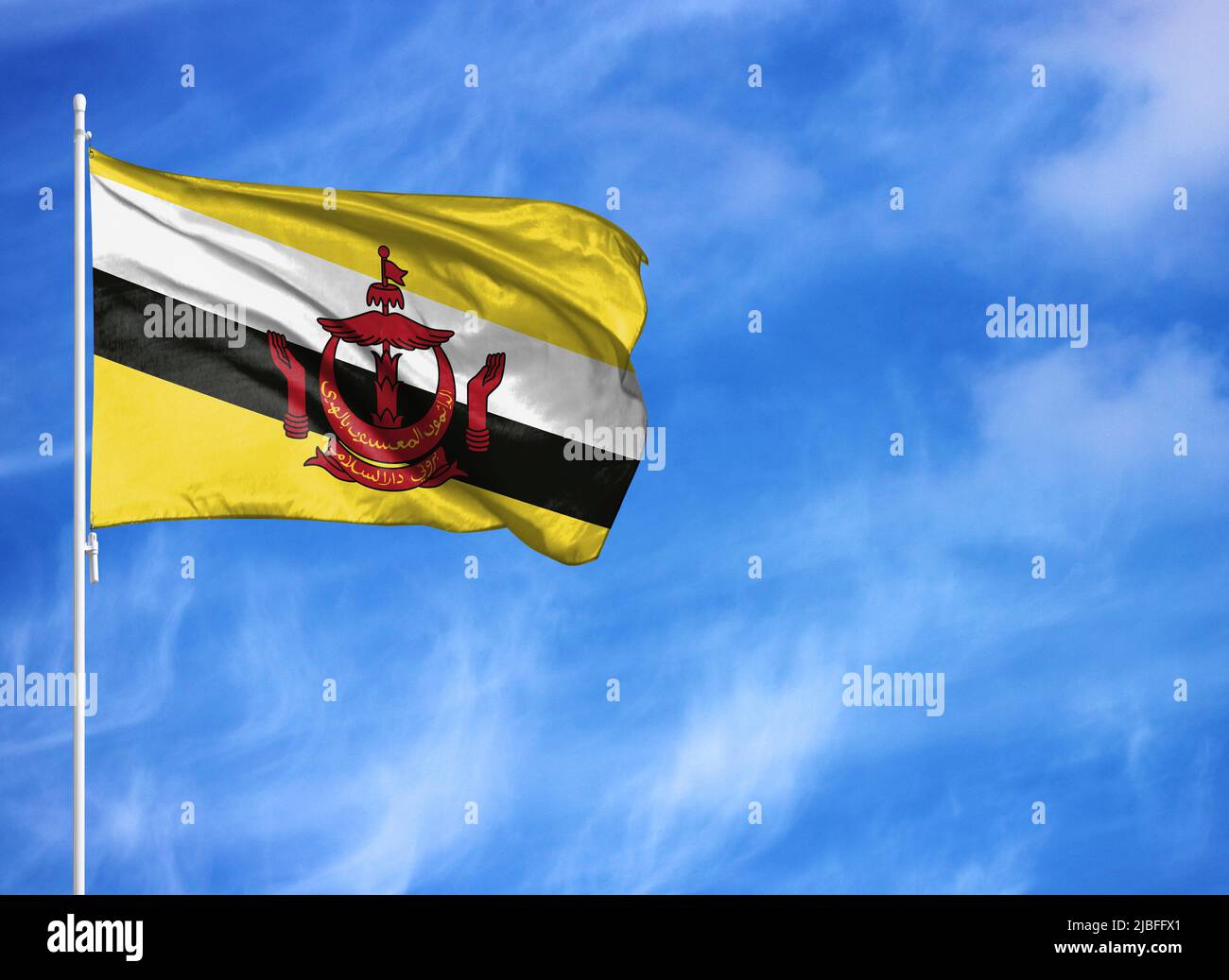 Flag map of brunei hi-res stock photography and images - Alamy