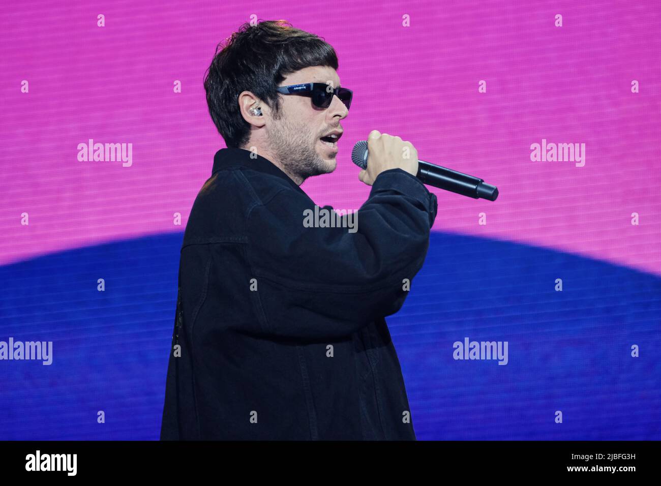 Turin, Italy. 05th June, 2022. The Roman singer-songwriter Flavio Bruno ...