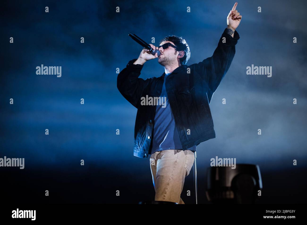 Turin, Italy. 05th June, 2022. The Roman singer-songwriter Flavio Bruno ...