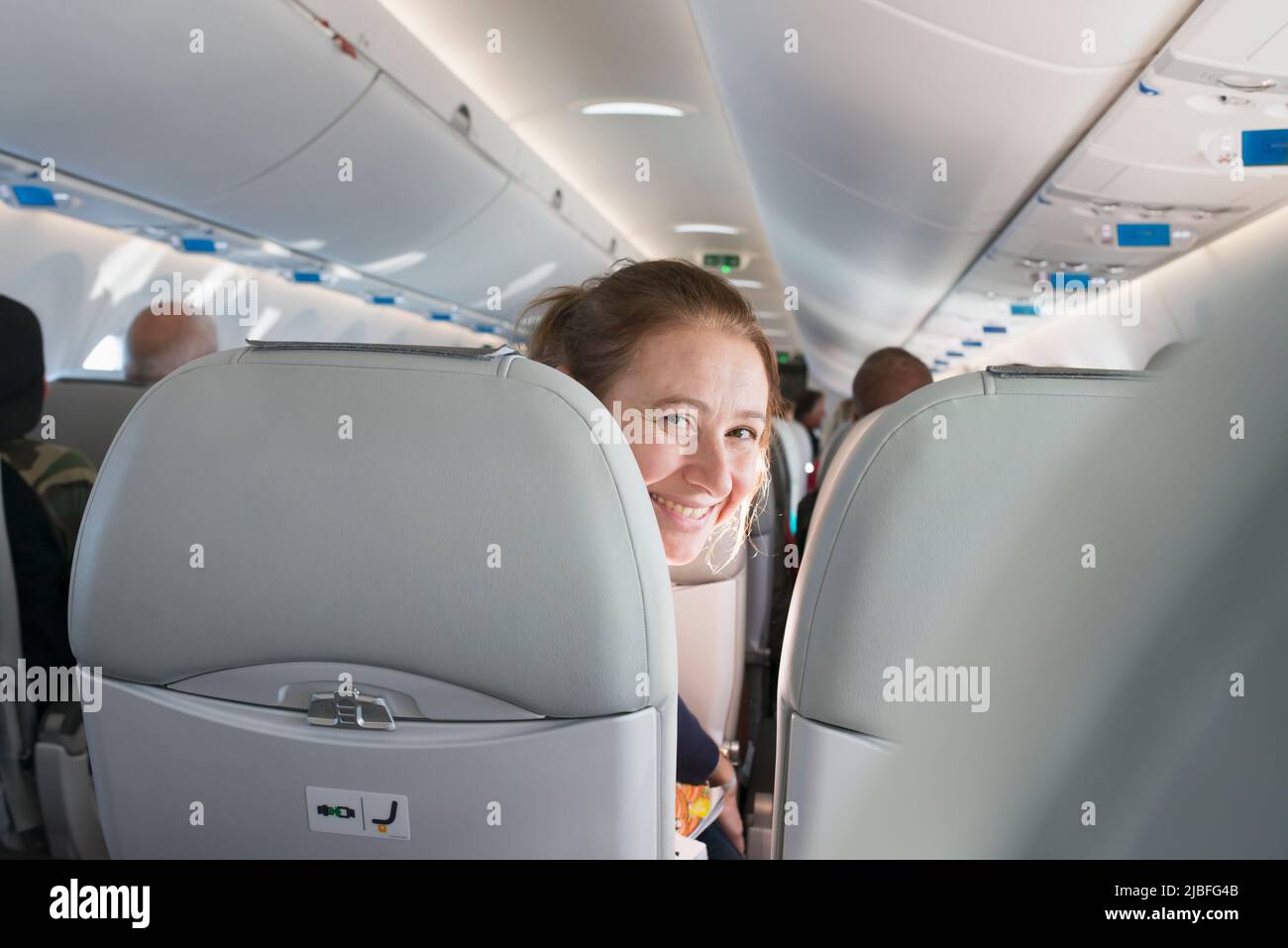 Smiling airplane hi-res stock photography and images - Alamy