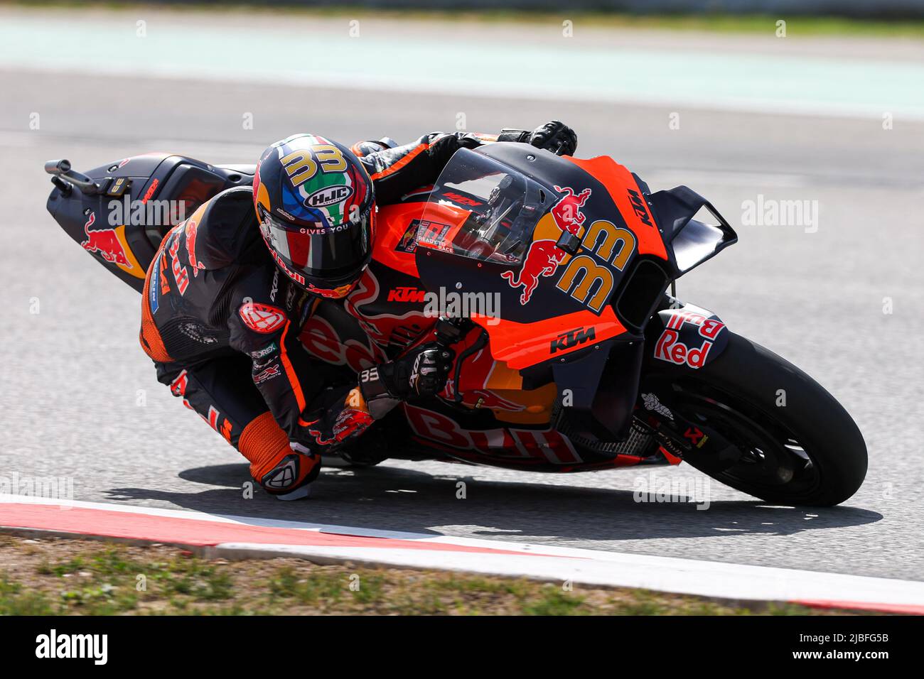 Brad Binder from South Africa of Red Bull KTM Factory Racing team with ...