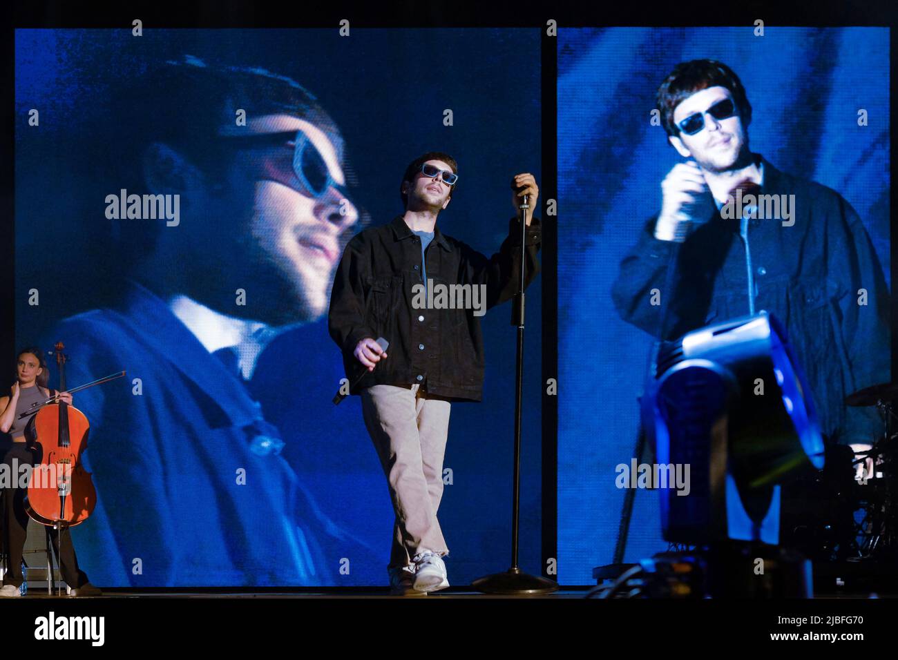Turin, Italy. 05th June, 2022. The Roman singer-songwriter Flavio Bruno ...