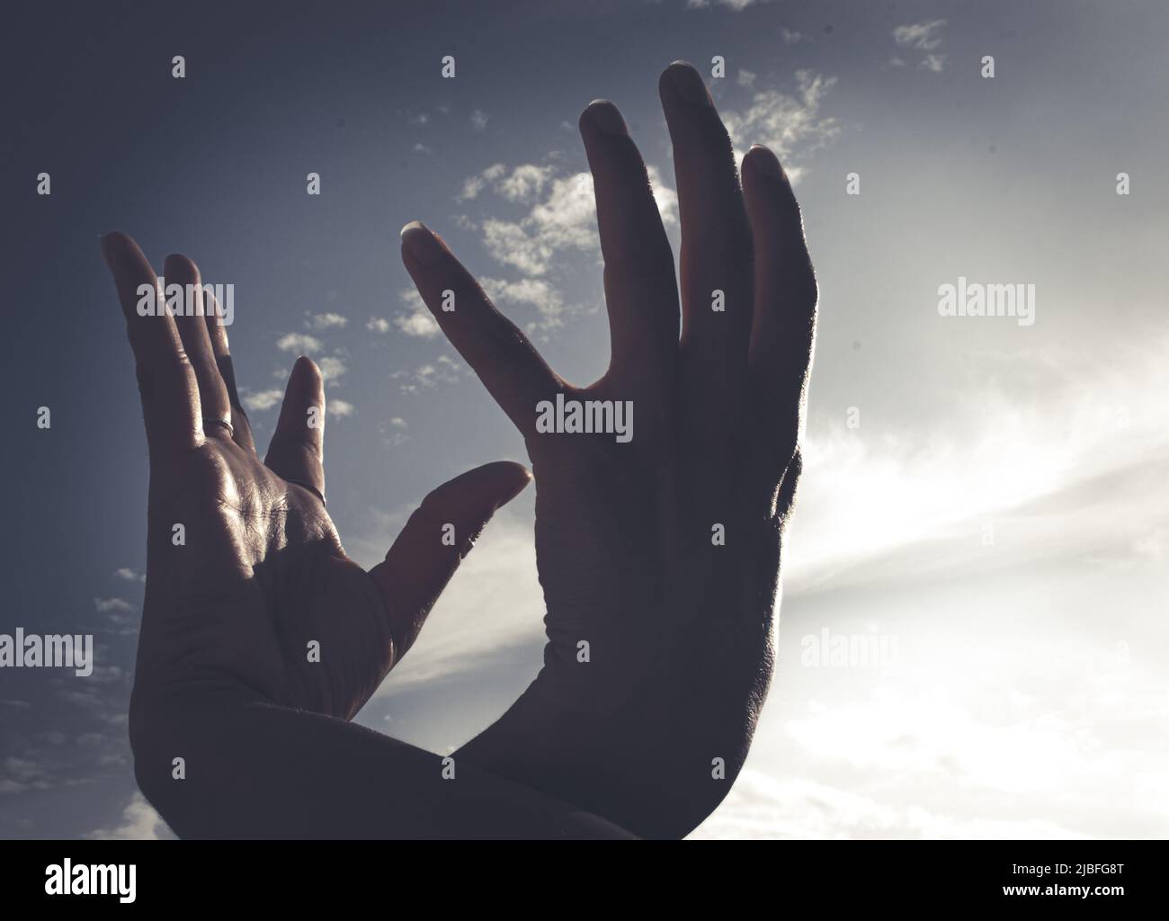 Hands to heaven hi-res stock photography and images - Alamy