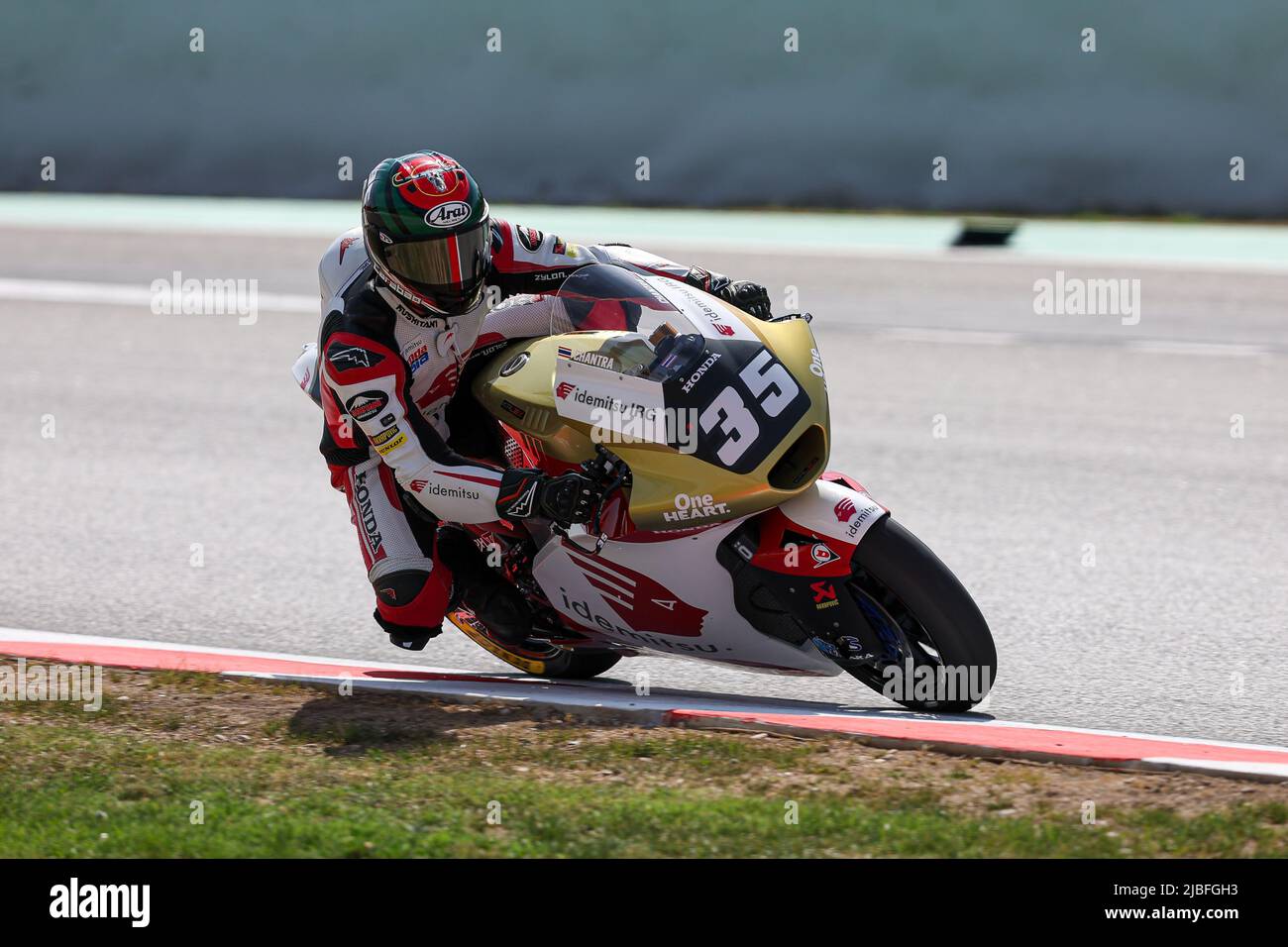 Somkiat Chantra from Thailand of IDEMITSU Honda Team Asia with Kalex ...