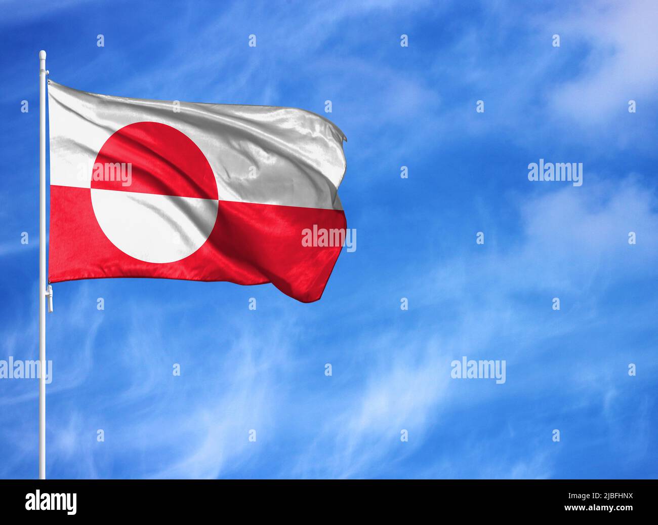 Greenland official flag hi-res stock photography and images - Alamy