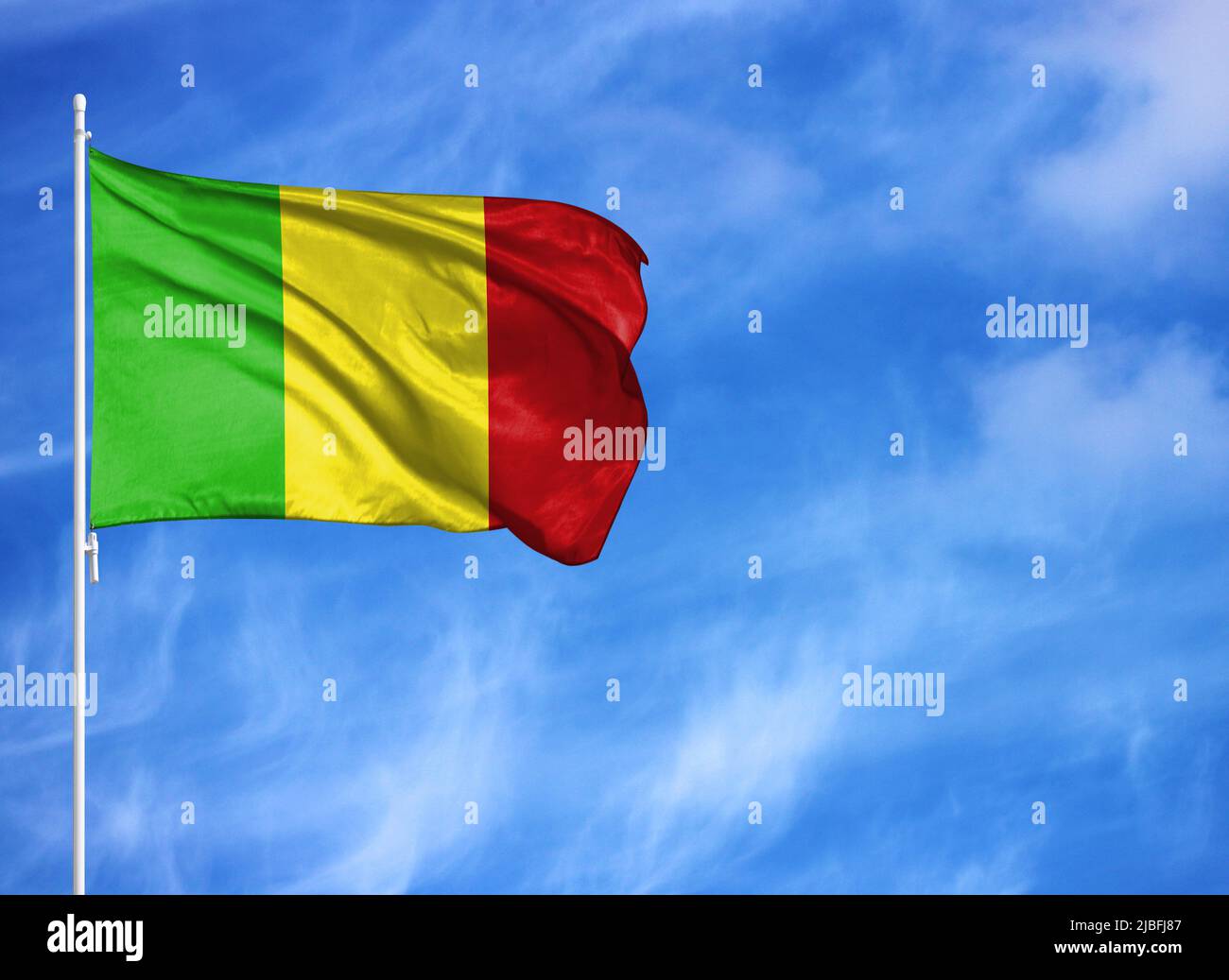 Mali flag and map hi-res stock photography and images - Alamy