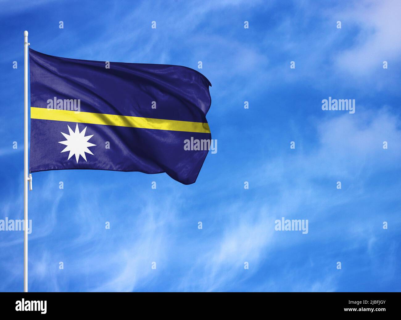 Nauru flag and map hi-res stock photography and images - Alamy