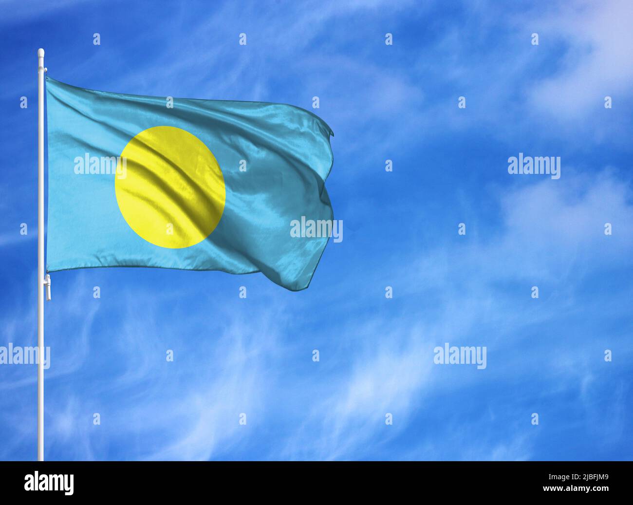Palau flag and map hi-res stock photography and images - Alamy