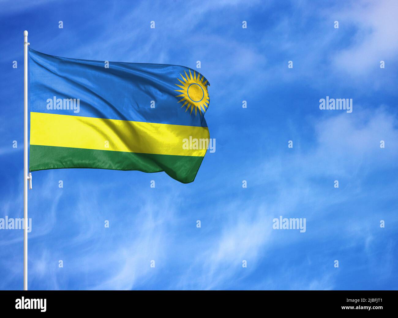 Flag map of rwanda hi-res stock photography and images - Alamy