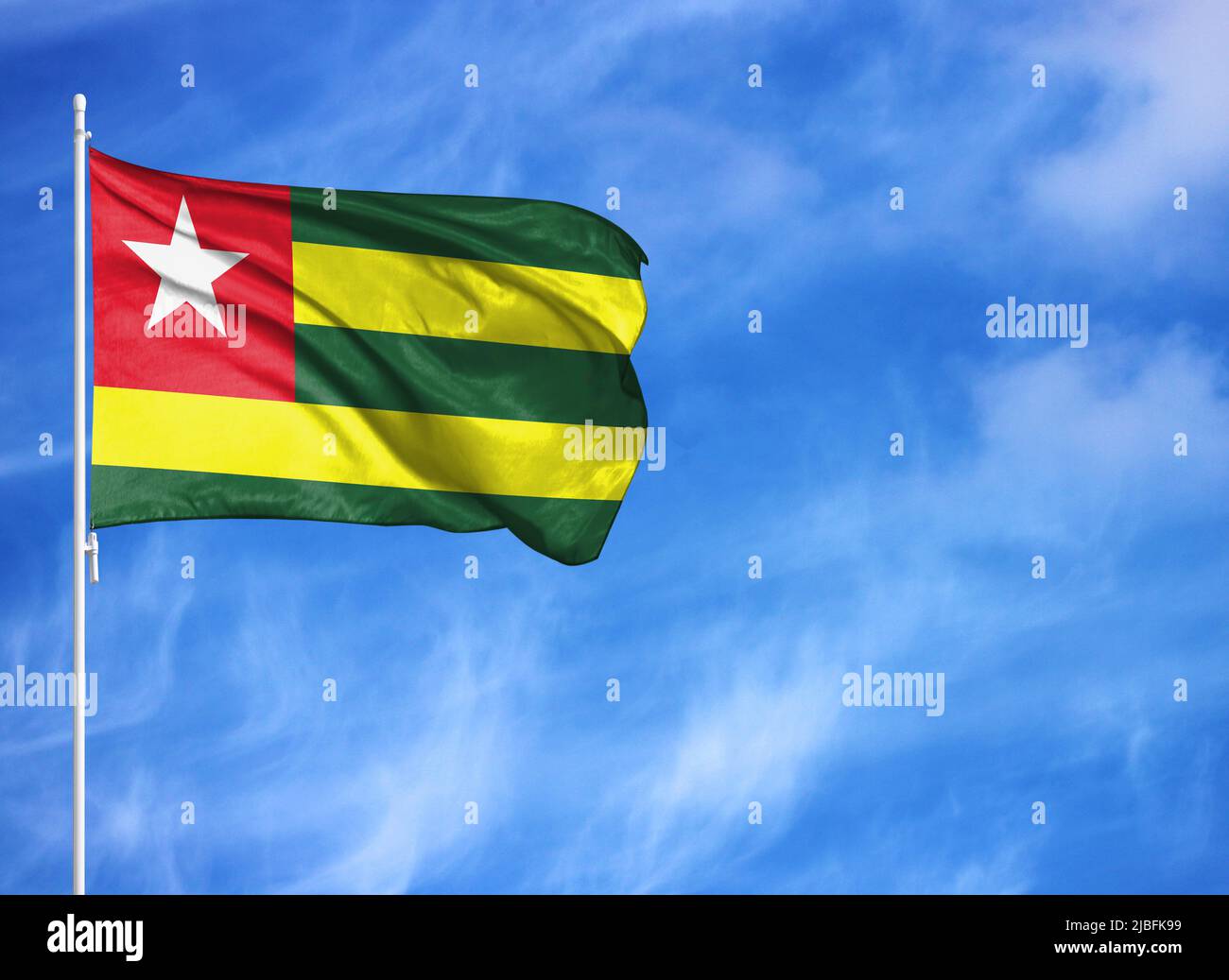 Flag map of togo hi-res stock photography and images - Alamy