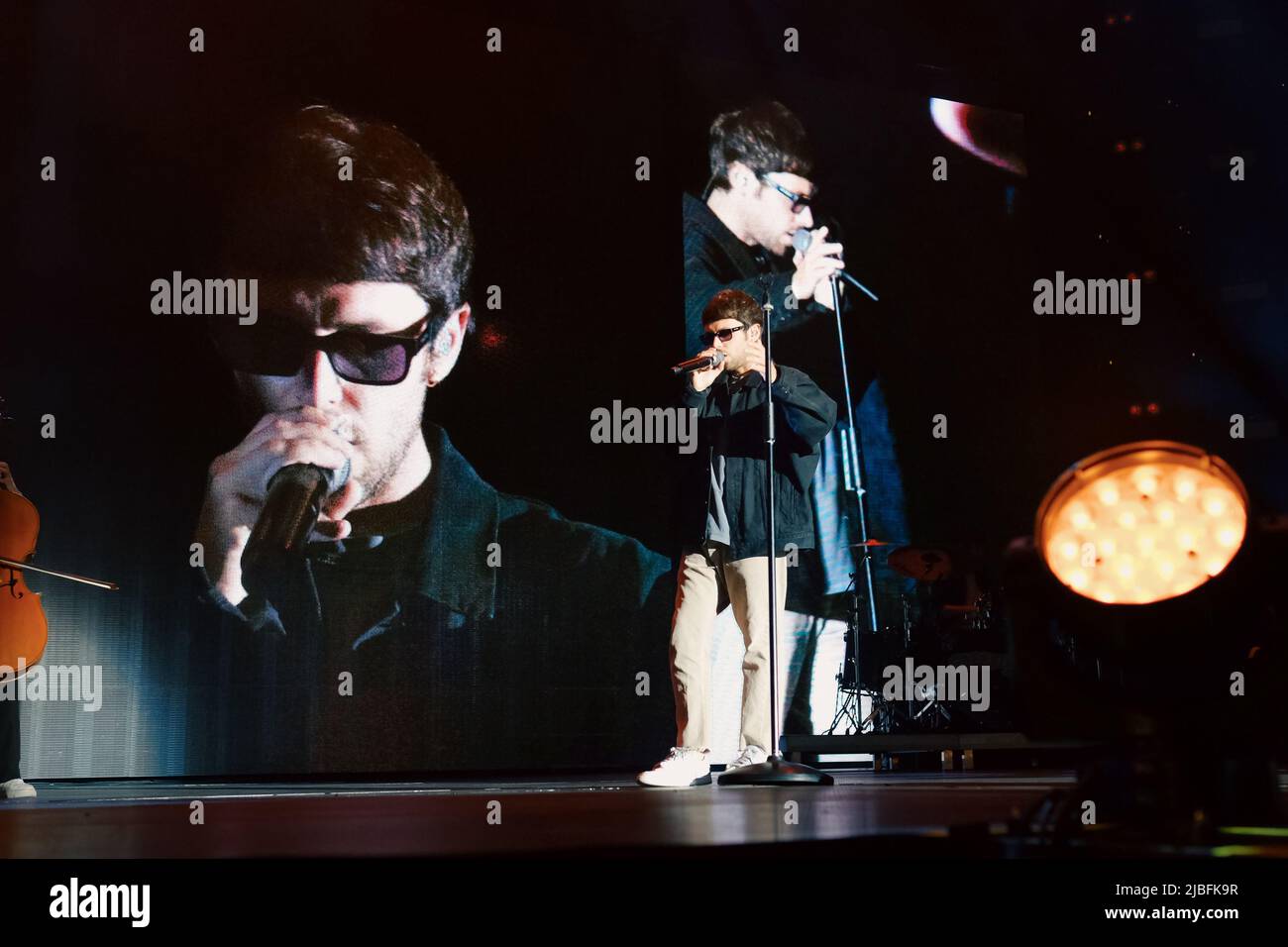 June 5, 2022, Turin, Turin, Italy: The Roman singer-songwriter Flavio ...