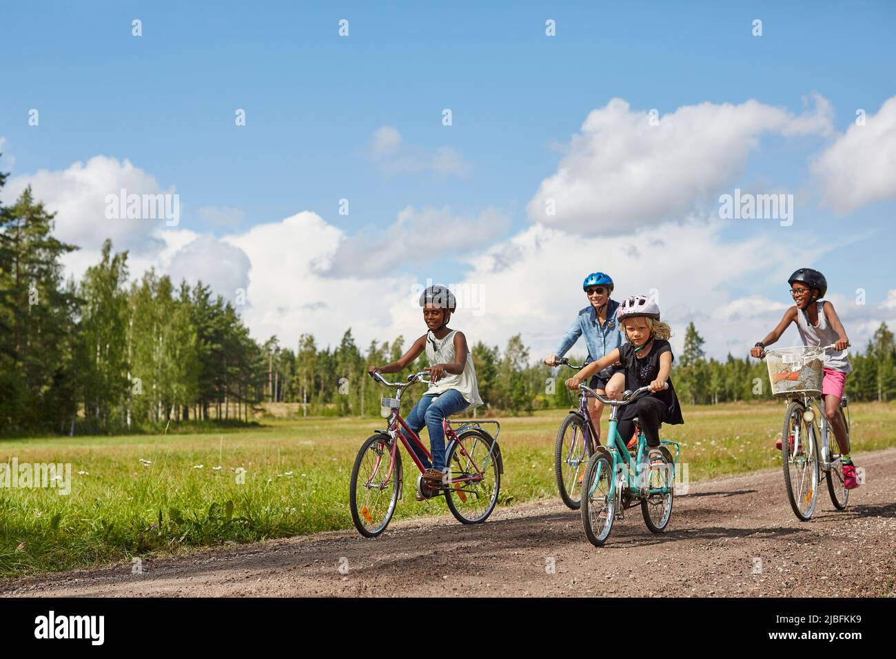 Boys on bicycling hi-res stock photography and images - Alamy