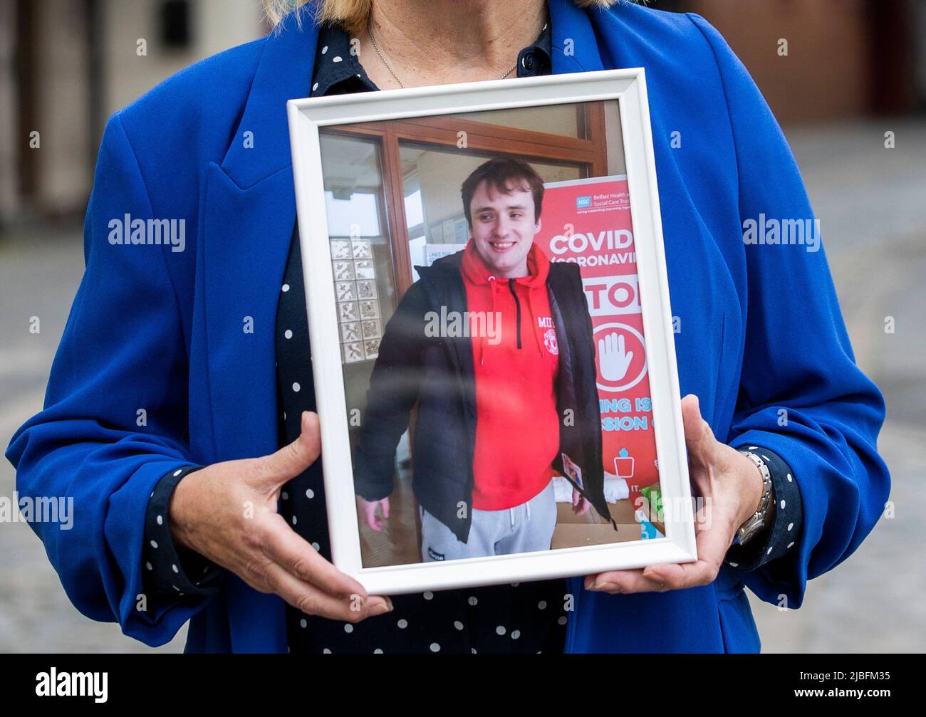 Dawn Jones outside the Corn Exchange, Cathedral Quarter in Belfast ...