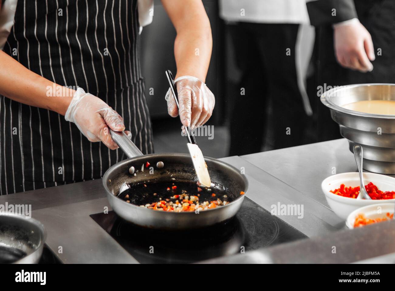 Food cooking meal preparation restaurant hi-res stock photography and ...