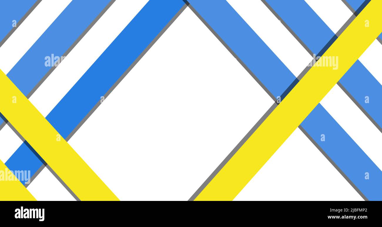 Image of moving blue and yellow stripes Stock Photo - Alamy