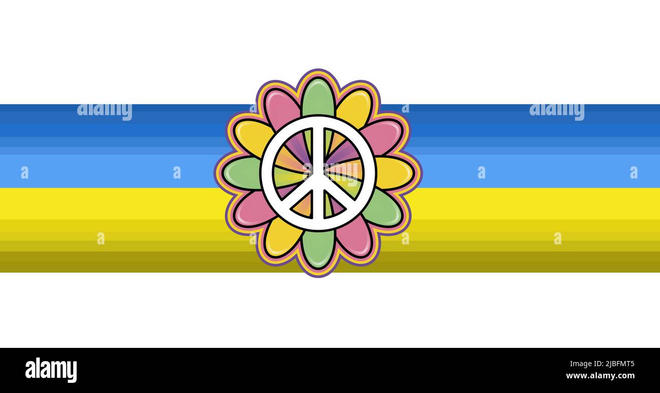 Blue peace flag hi-res stock photography and images - Alamy