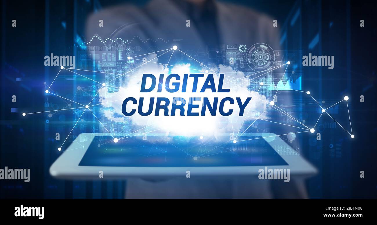 Person holding tablet, technology concept Stock Photo - Alamy