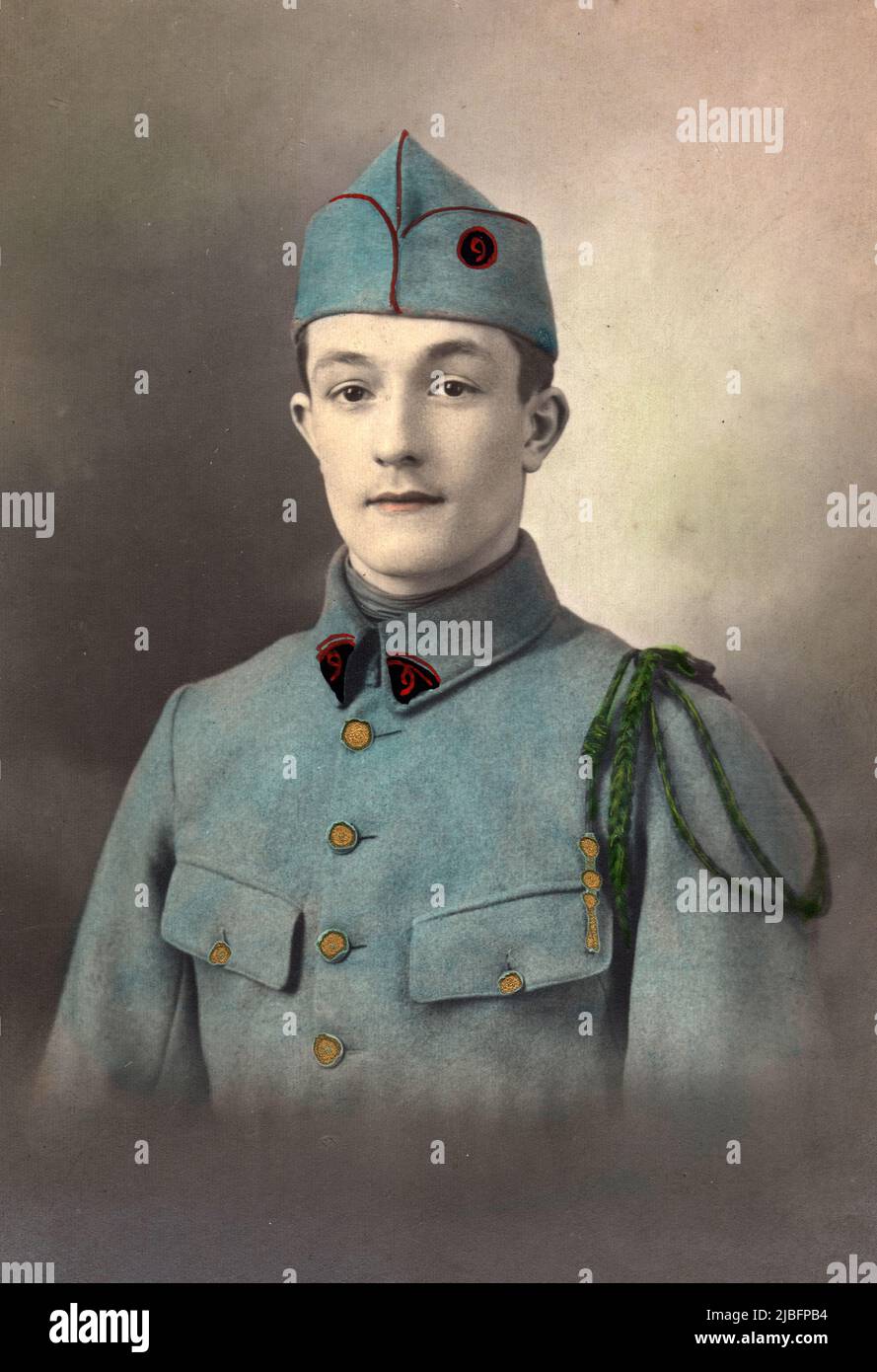 French soldier WW1 poilu grand geurre Stock Photo - Alamy