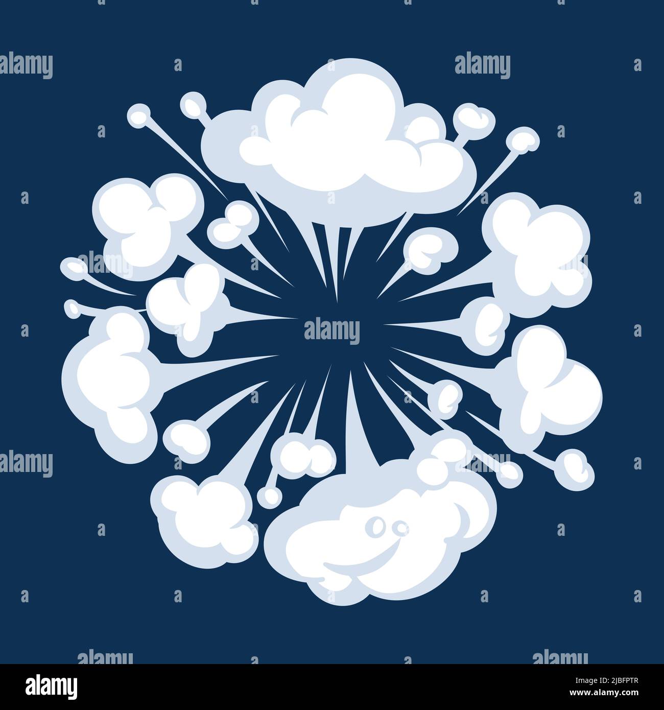 Comic cartoon smoke or cloud, vector speed motion effects Stock Vector ...