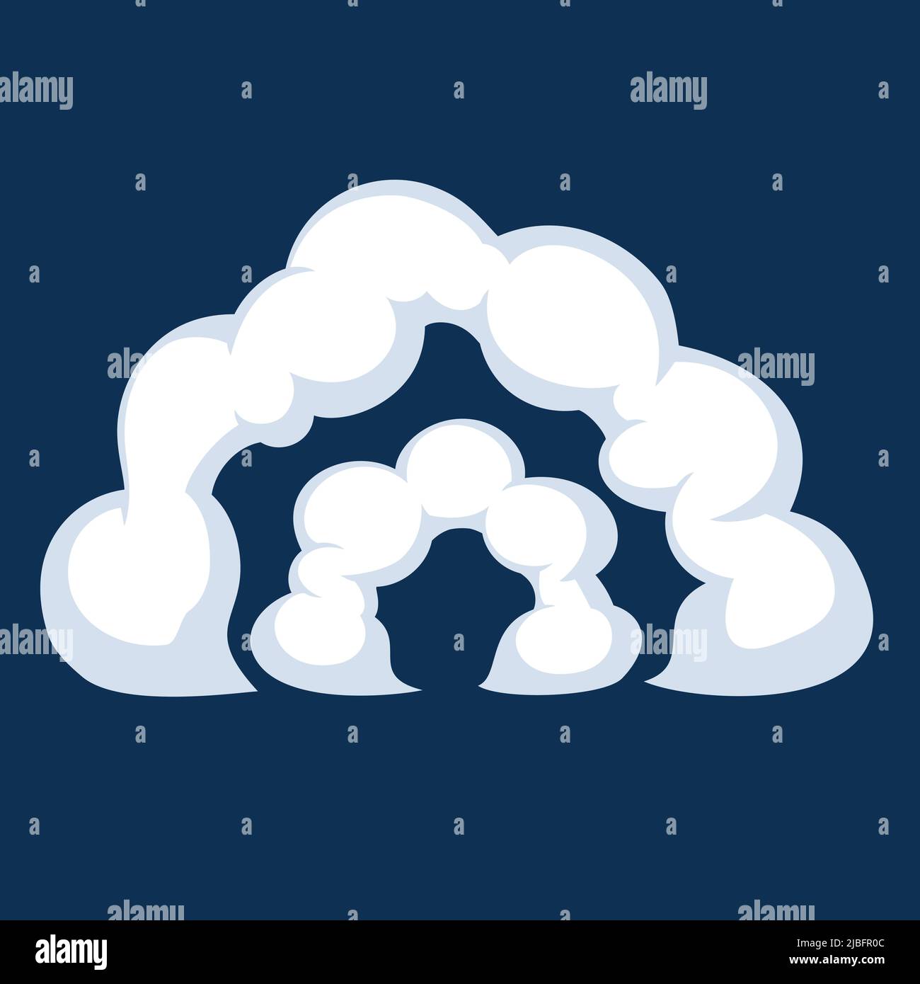 Comic cartoon smoke or cloud, vector speed motion effects Stock Vector ...